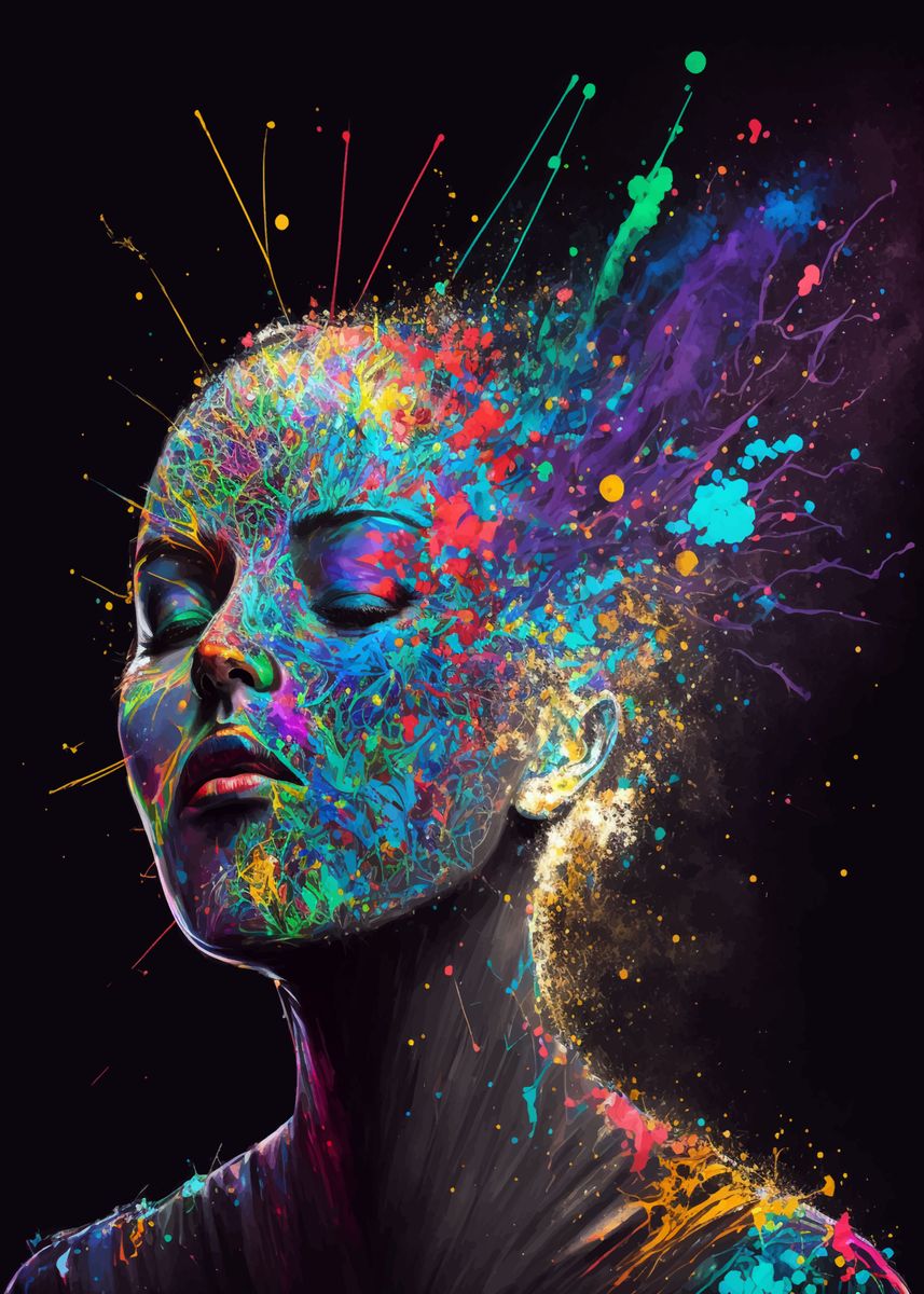 'Psychedelic experience' Poster, picture, metal print, paint by P ...