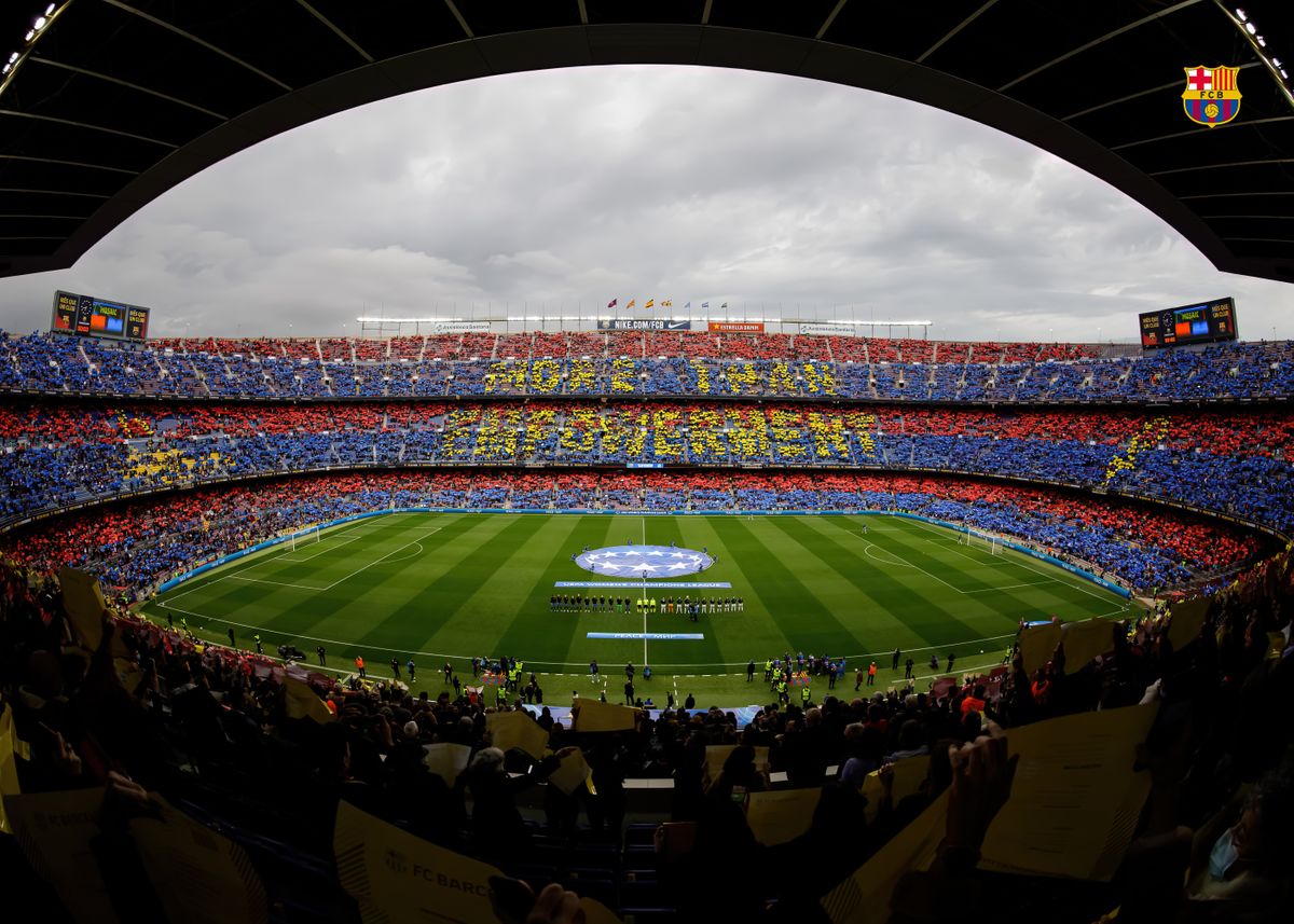 'Field from stands' Poster by Barça | Displate