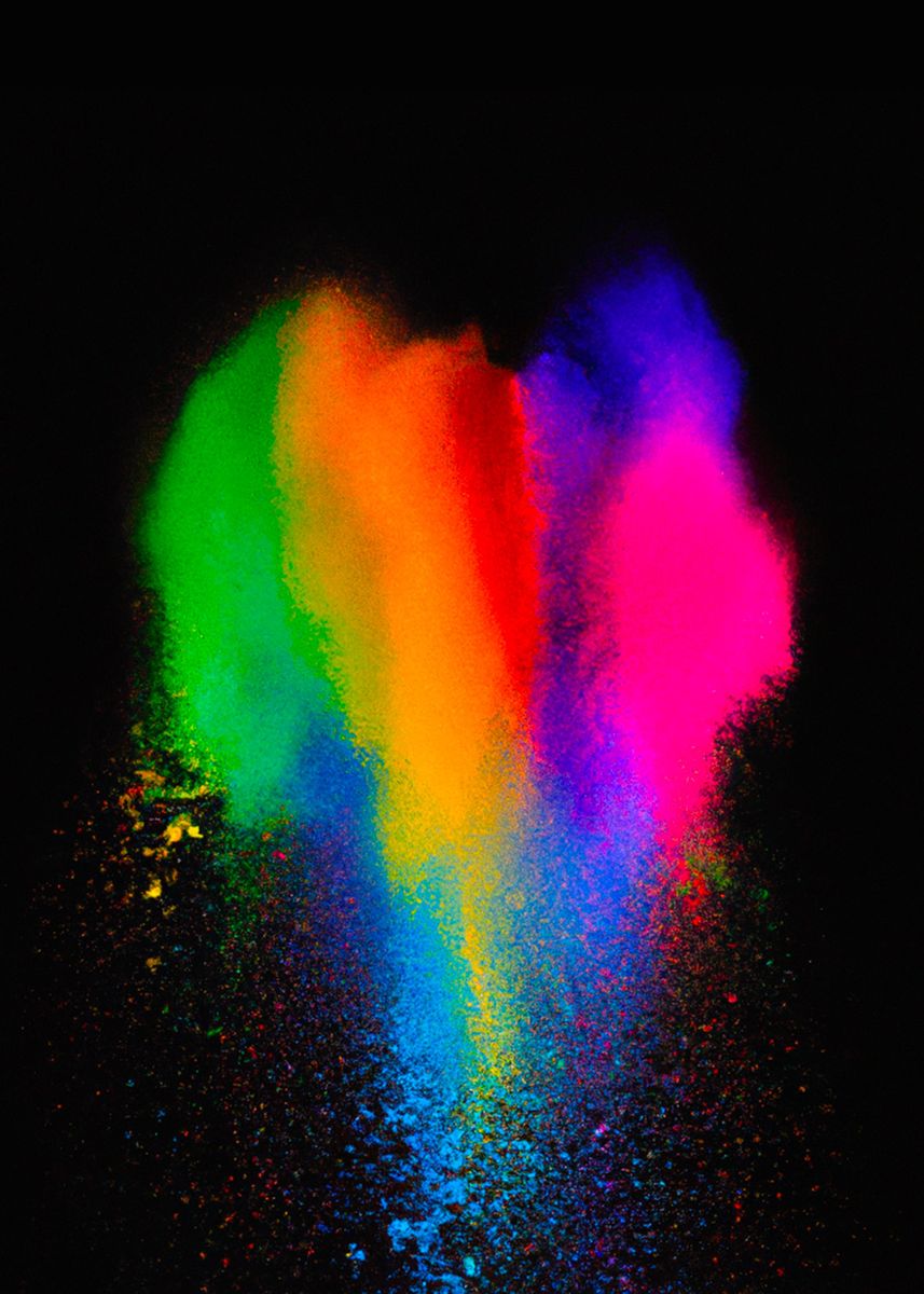 'Powder 9' Poster, picture, metal print, paint by PrintzyCreation ...