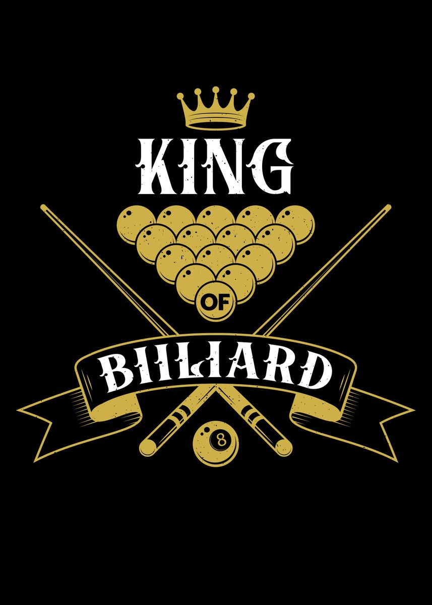 'King of Billiard' Poster, picture, metal print, paint by Chris Feil ...