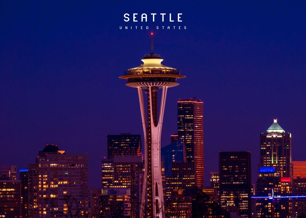 'Seattle ' Poster by Big City | Displate