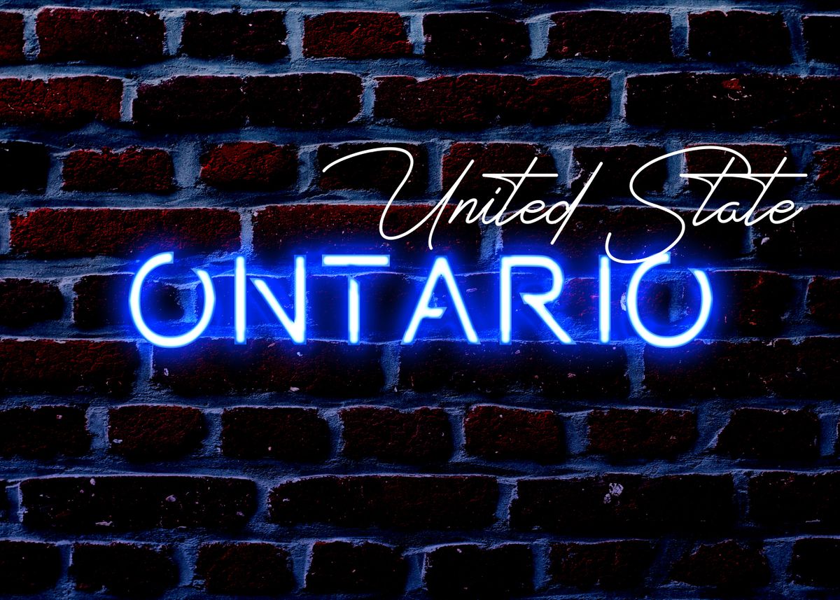 'Ontario' Poster by Wasi Blond | Displate