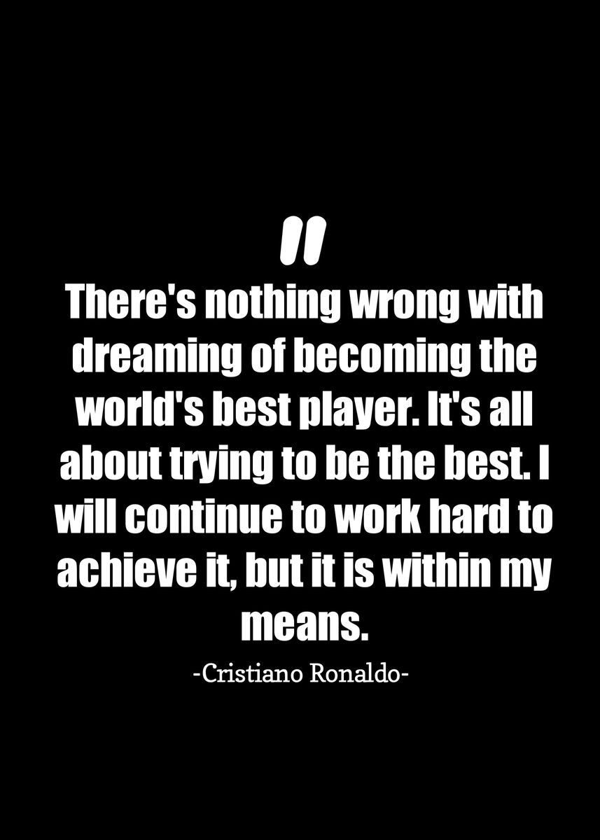 'Text Art CR7' Poster, picture, metal print, paint by MANNN MANNN ...