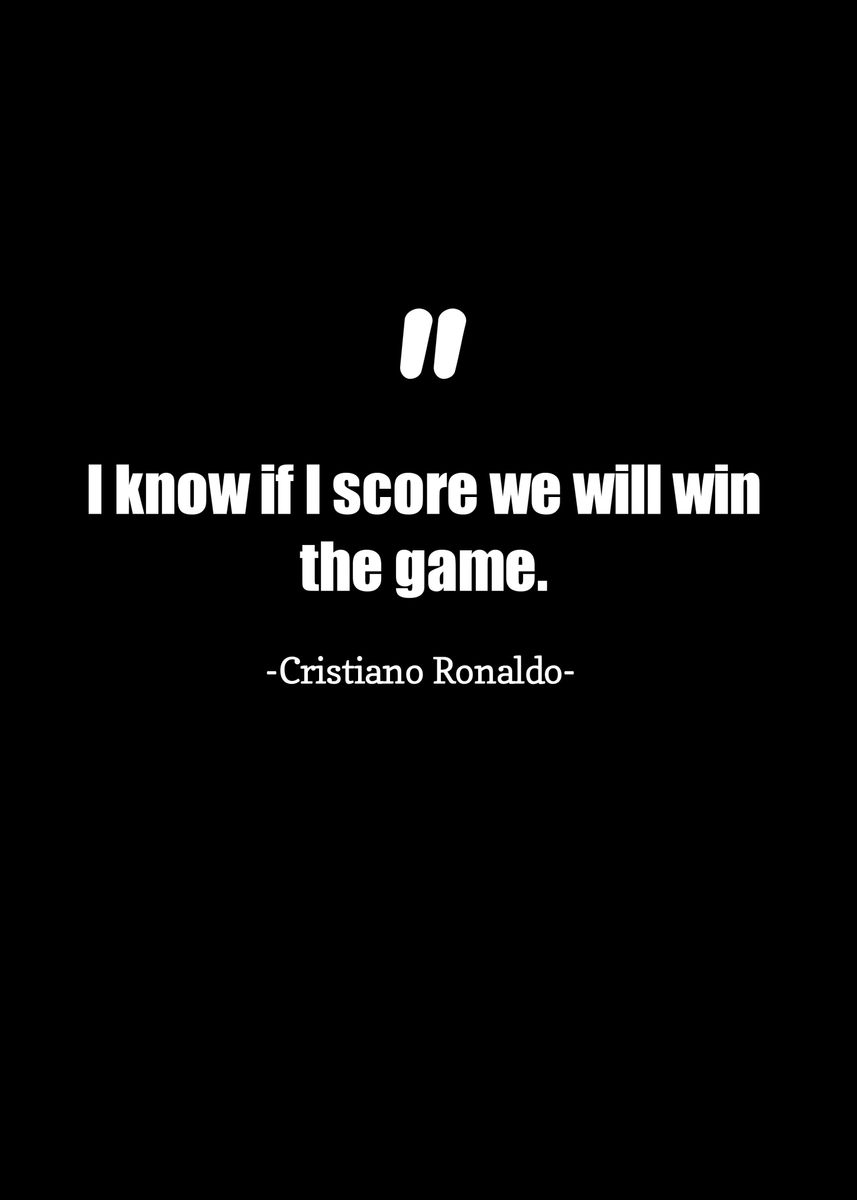 'Text Art CR7' Poster, picture, metal print, paint by MANNN MANNN ...