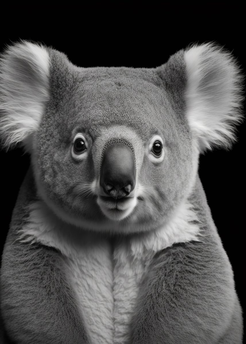 'Portrait of a Koala' Poster, picture, metal print, paint by Five ...