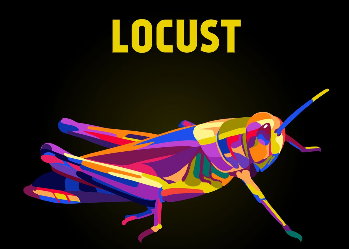 'Locust insect illustration' Poster by Nico Ardi | Displate