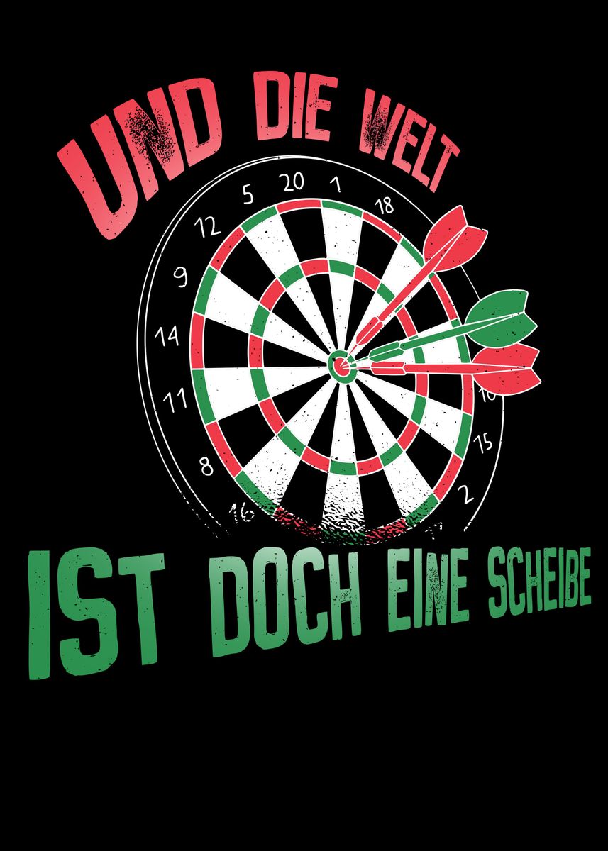 'Welt ist doch eine Scheibe' Poster, picture, metal print, paint by ...