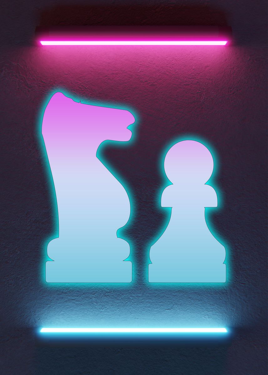 'knight pawn' Poster, picture, metal print, paint by Trending Music ...