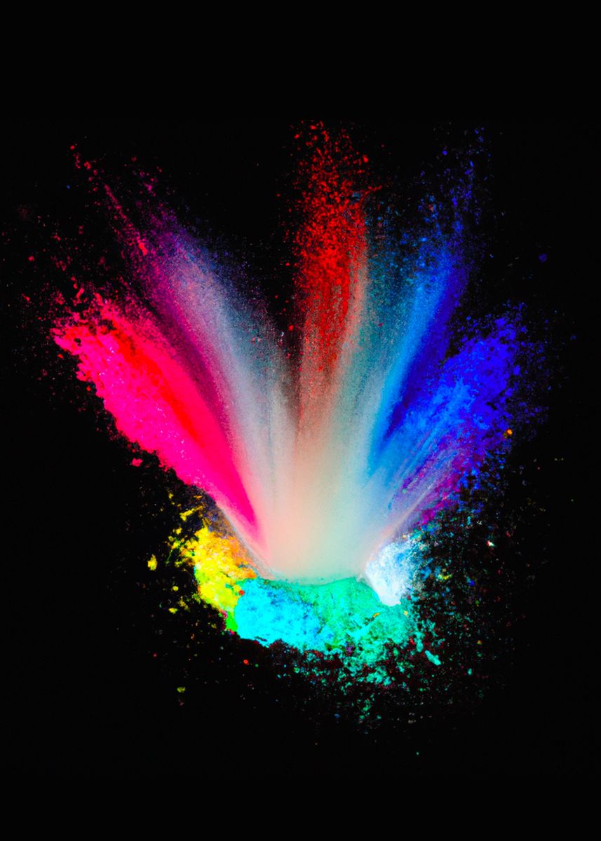 'Powder 4' Poster, picture, metal print, paint by PrintzyCreation ...