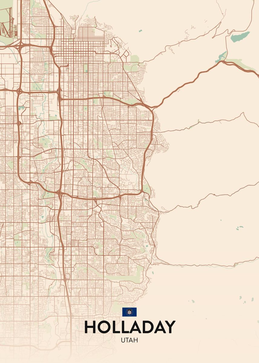 'Holladay UT' Poster, picture, metal print, paint by IMR Designs | Displate