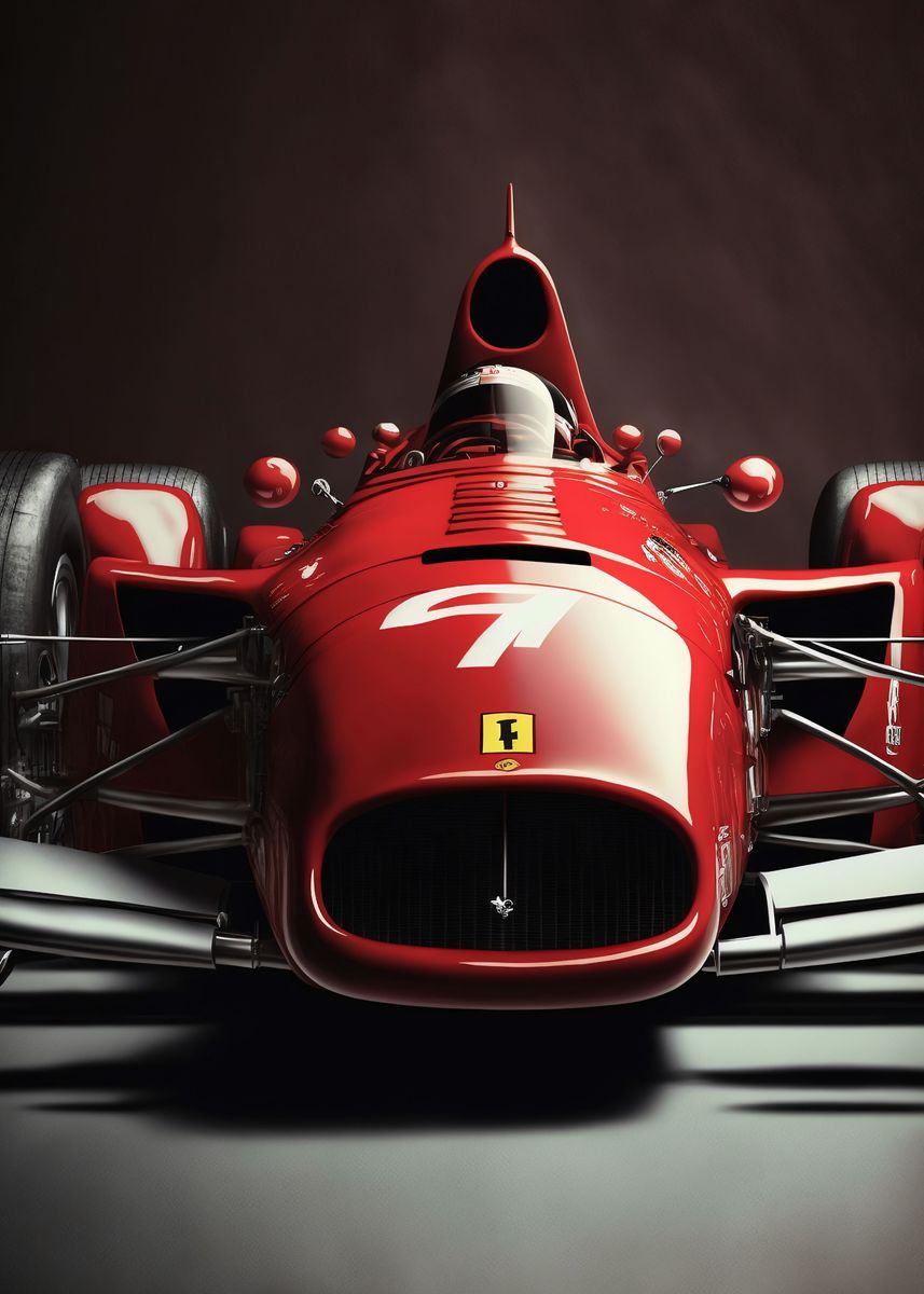 'Vintage Ferrari Concept' Poster, picture, metal print, paint by ...