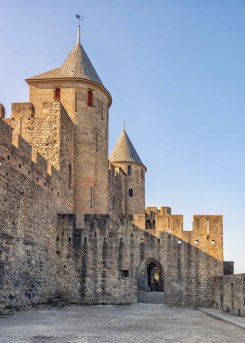 'Carcassonne' Poster, picture, metal print, paint by Mango Art | Displate