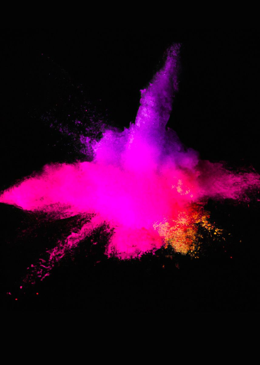 'Powder 1 ' Poster, picture, metal print, paint by PrintzyCreation ...