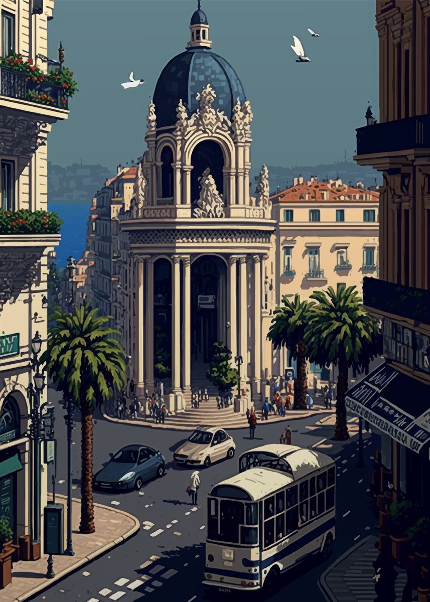 'Nice Pixel art' Poster, picture, metal print, paint by M Art | Displate