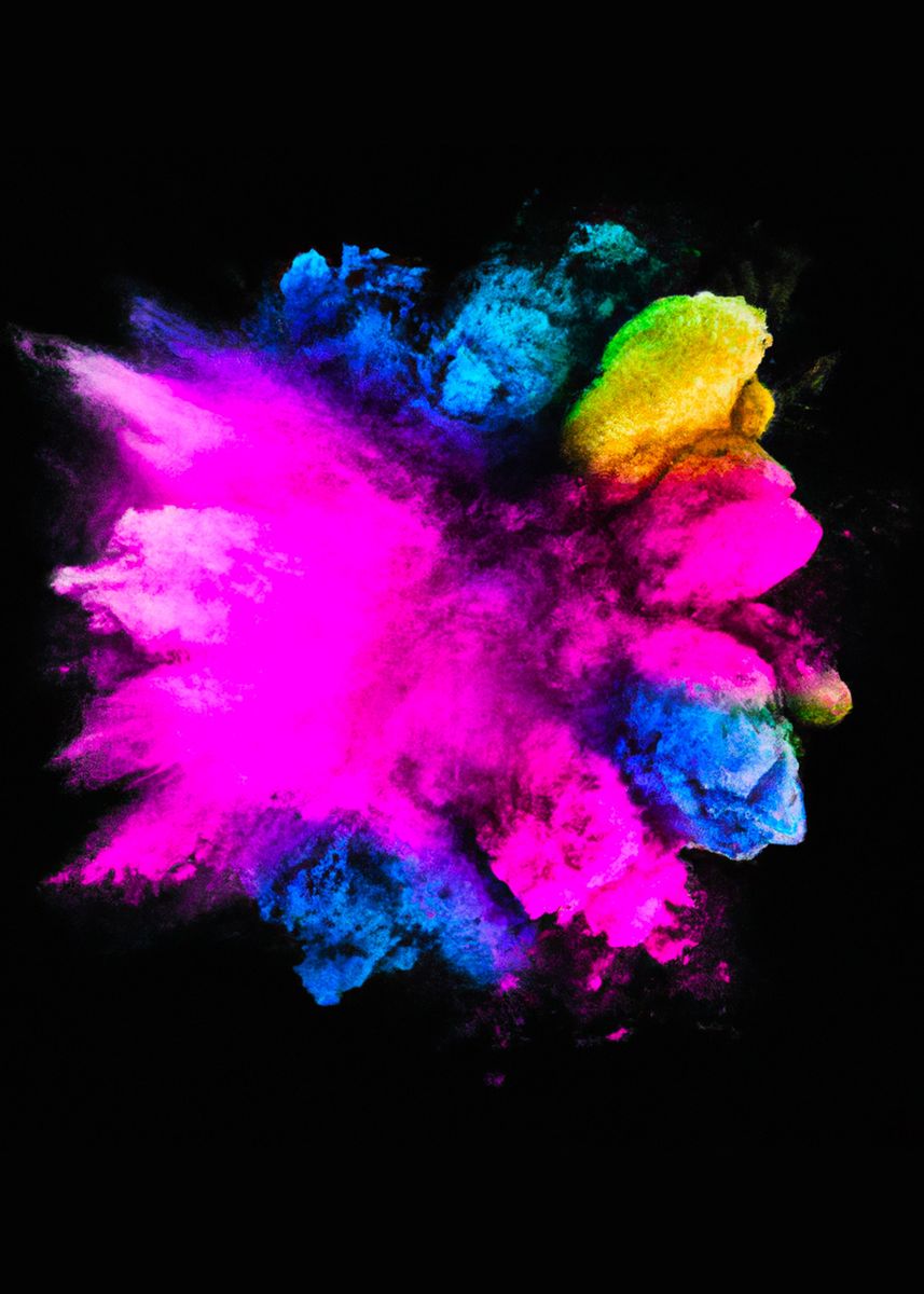 'Powder 5' Poster, picture, metal print, paint by PrintzyCreation ...