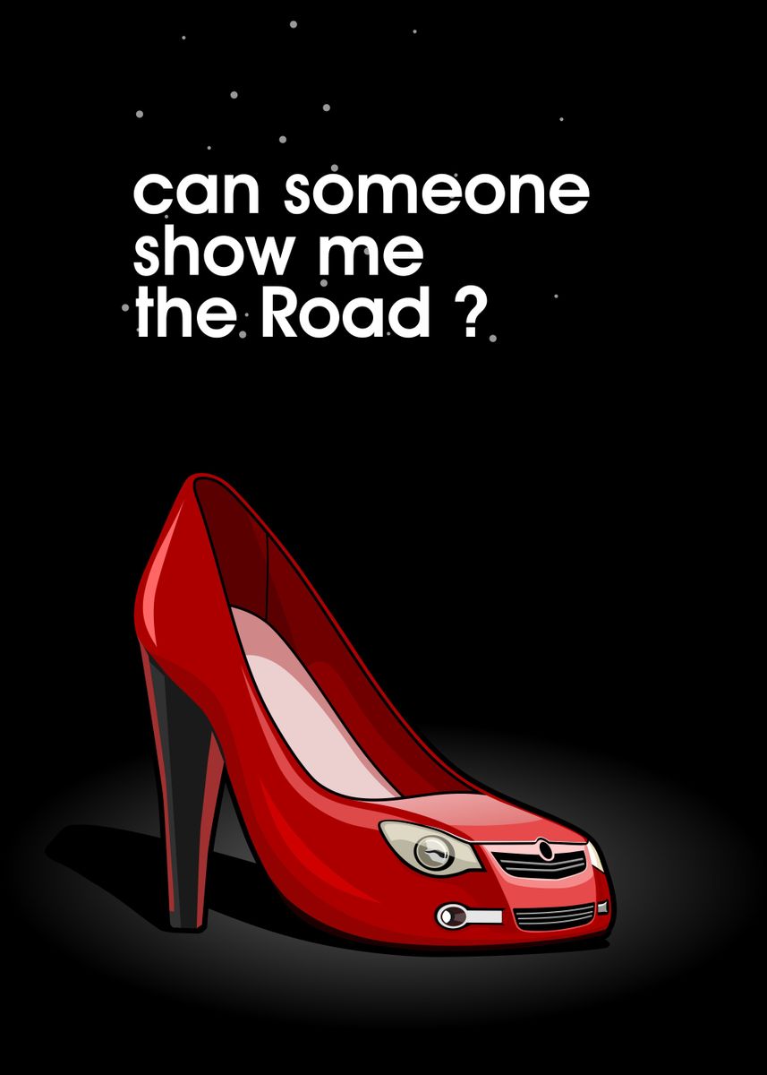 'Car shoes illustration' Poster, picture, metal print, paint by SoBo ...