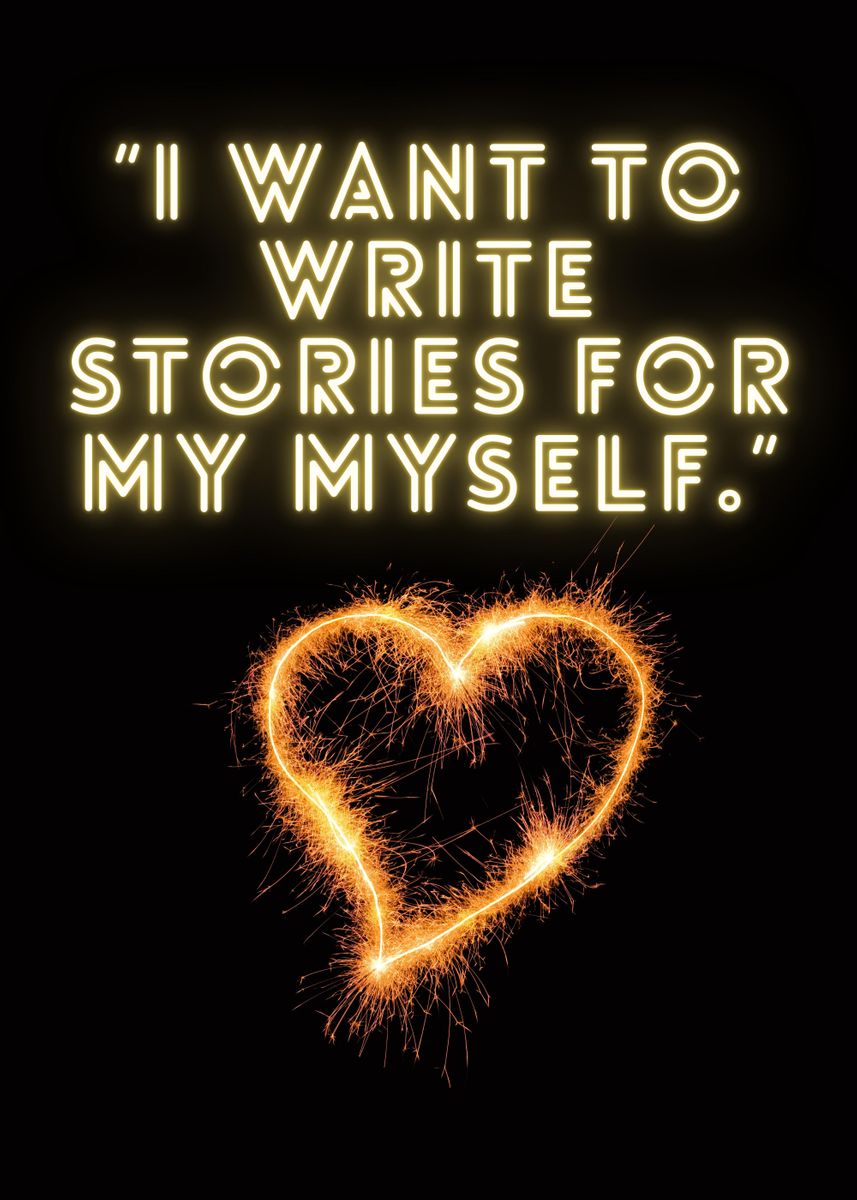 'for myself' Poster, picture, metal print, paint by Amateras Design ...