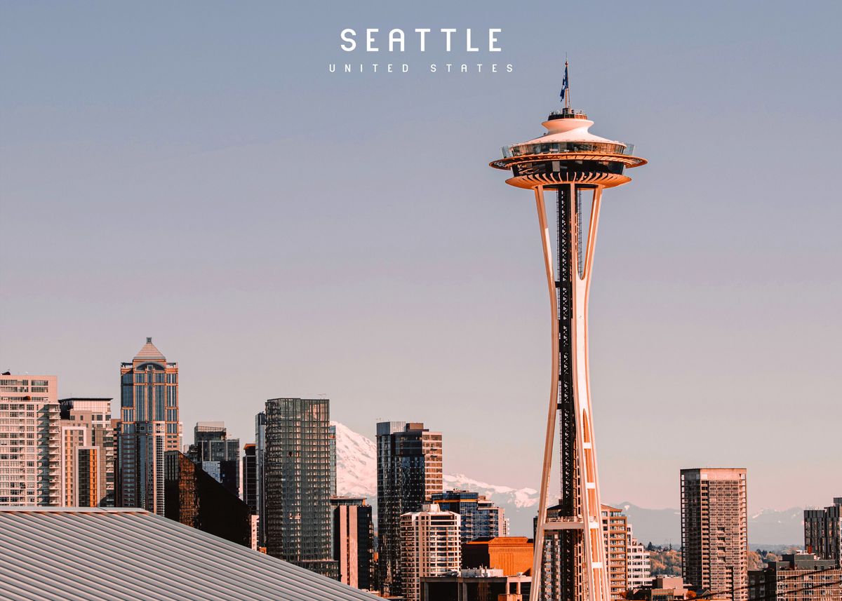 'Seattle ' Poster by Big City | Displate