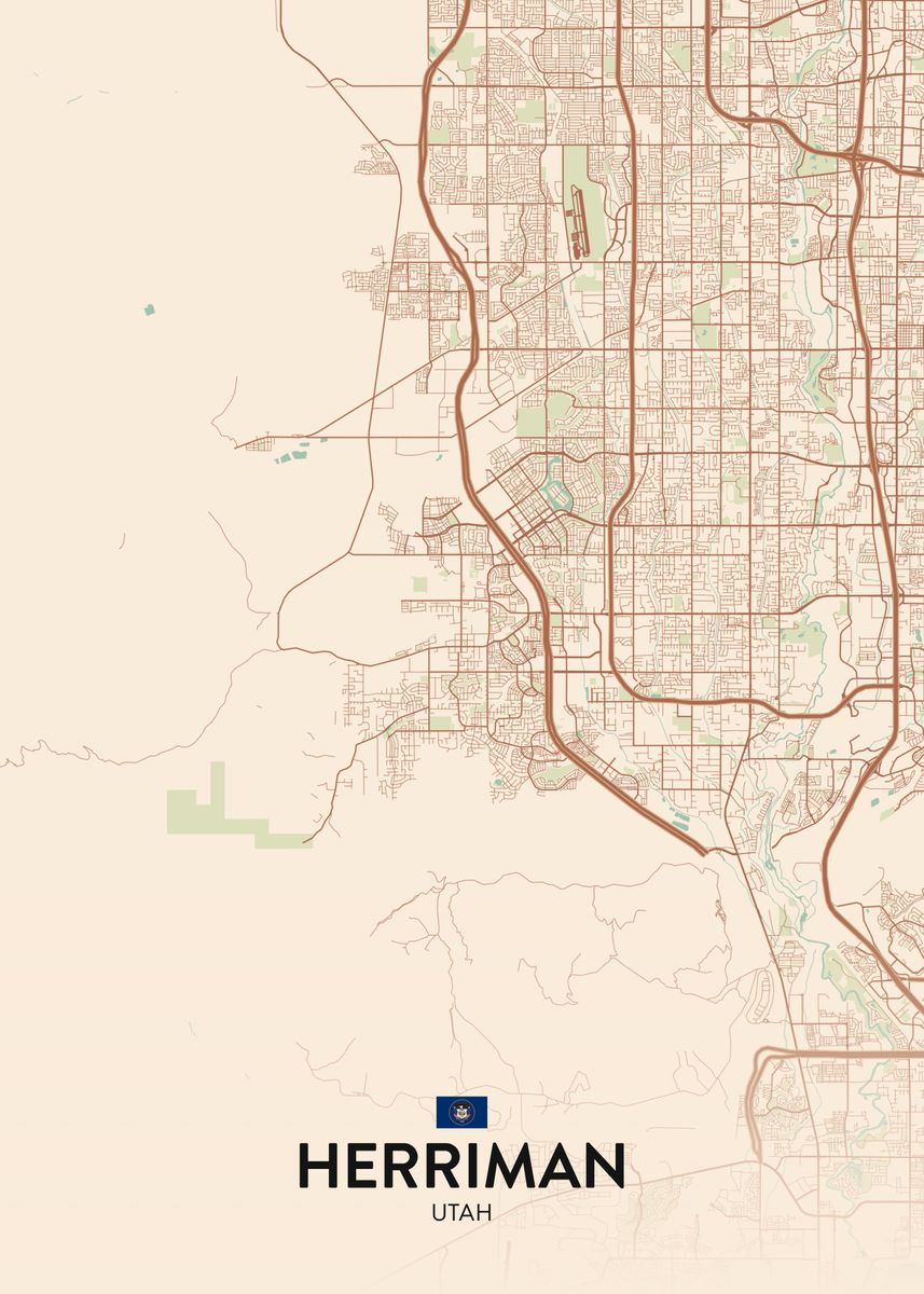 'Herriman UT' Poster, picture, metal print, paint by IMR Designs | Displate