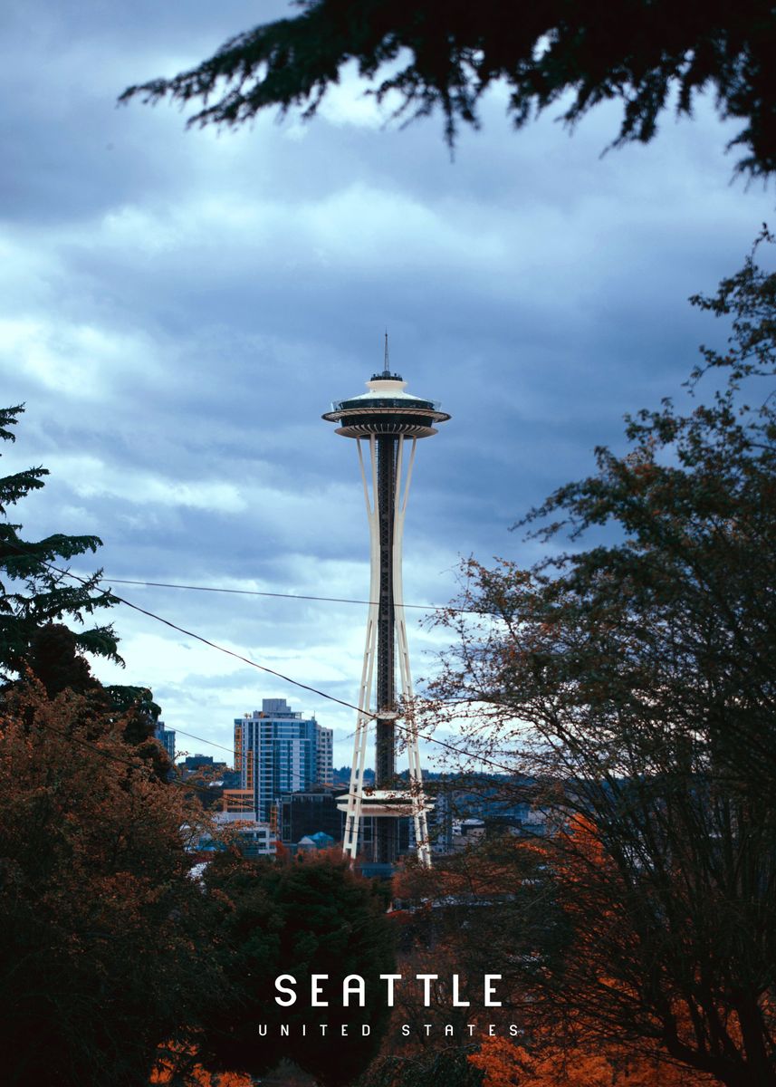 'Seattle ' Poster, picture, metal print, paint by Big City | Displate