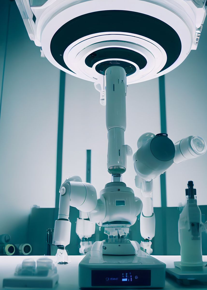 'Futuristic Laboratory' Poster, picture, metal print, paint by David ...