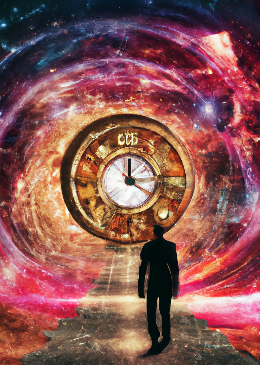 'Time Space Exploration' Poster, picture, metal print, paint by ...