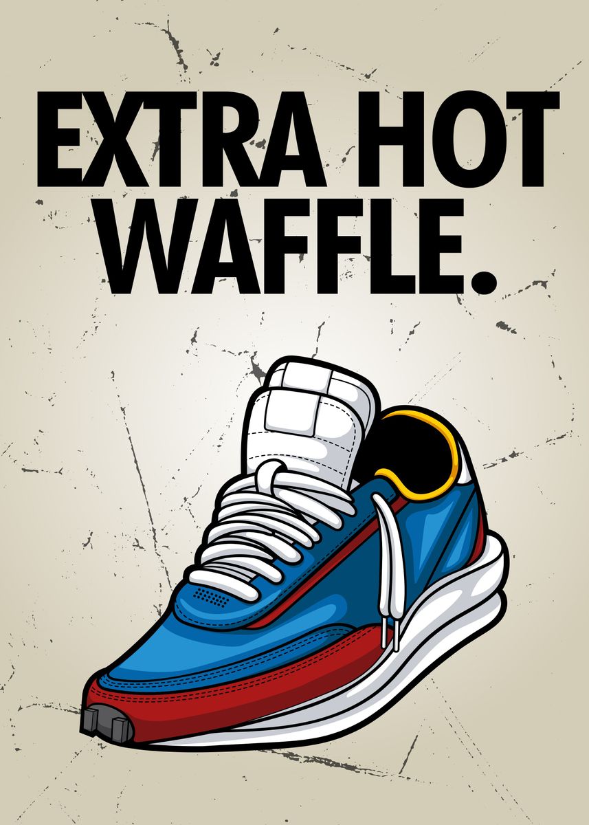 'Hot Waffle Shoe' Poster, picture, metal print, paint by Mikhaila ...