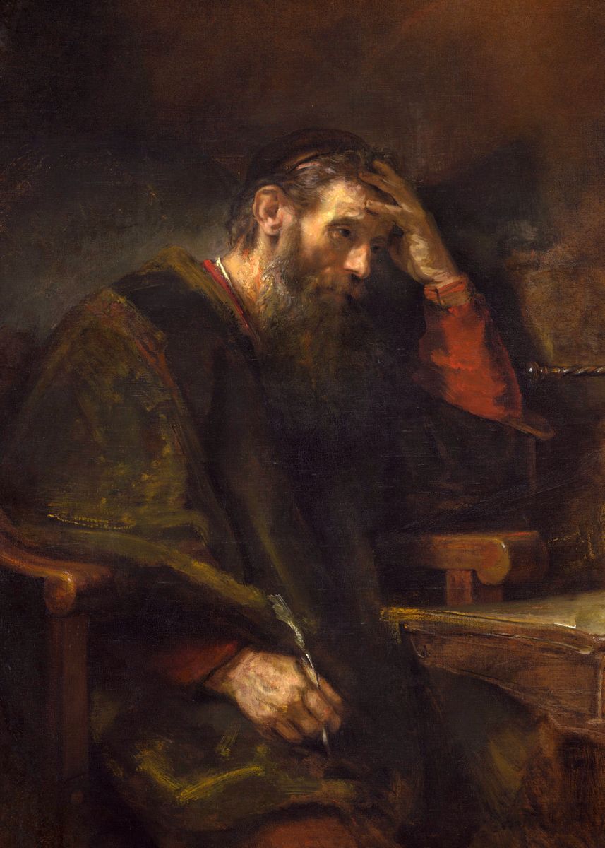 'Saint Paul by Rembrandt' Poster, picture, metal print, paint by ...