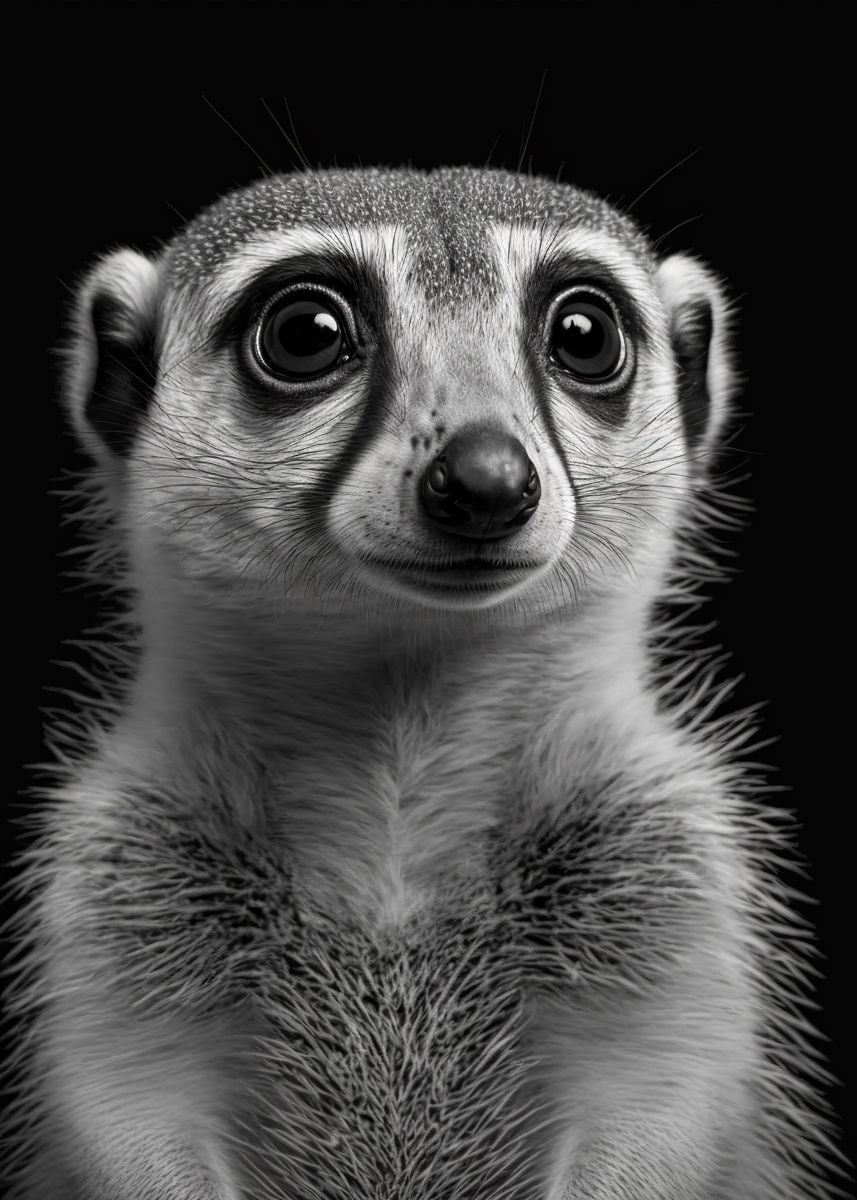 'Portrait of a Meerkat' Poster, picture, metal print, paint by Five ...