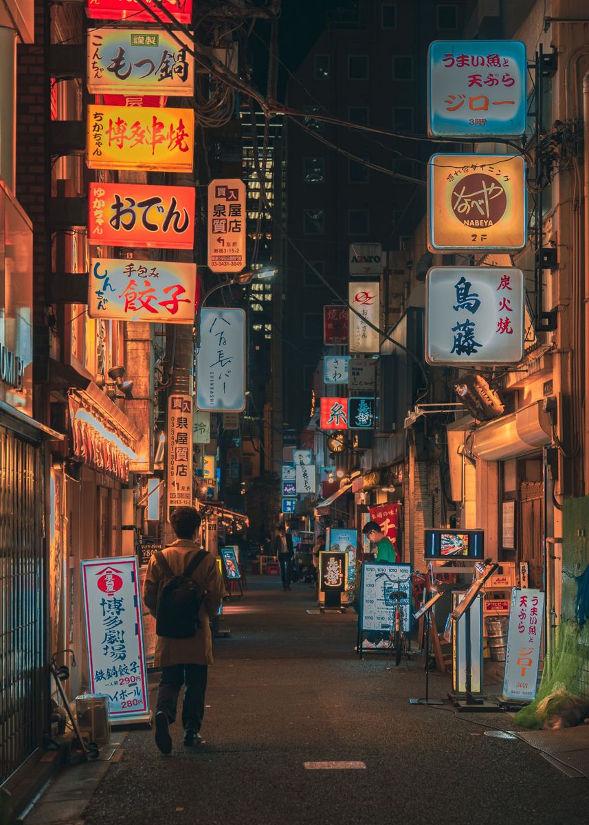 'Shopping Downtown' Poster, picture, metal print, paint by Sam Brady ...