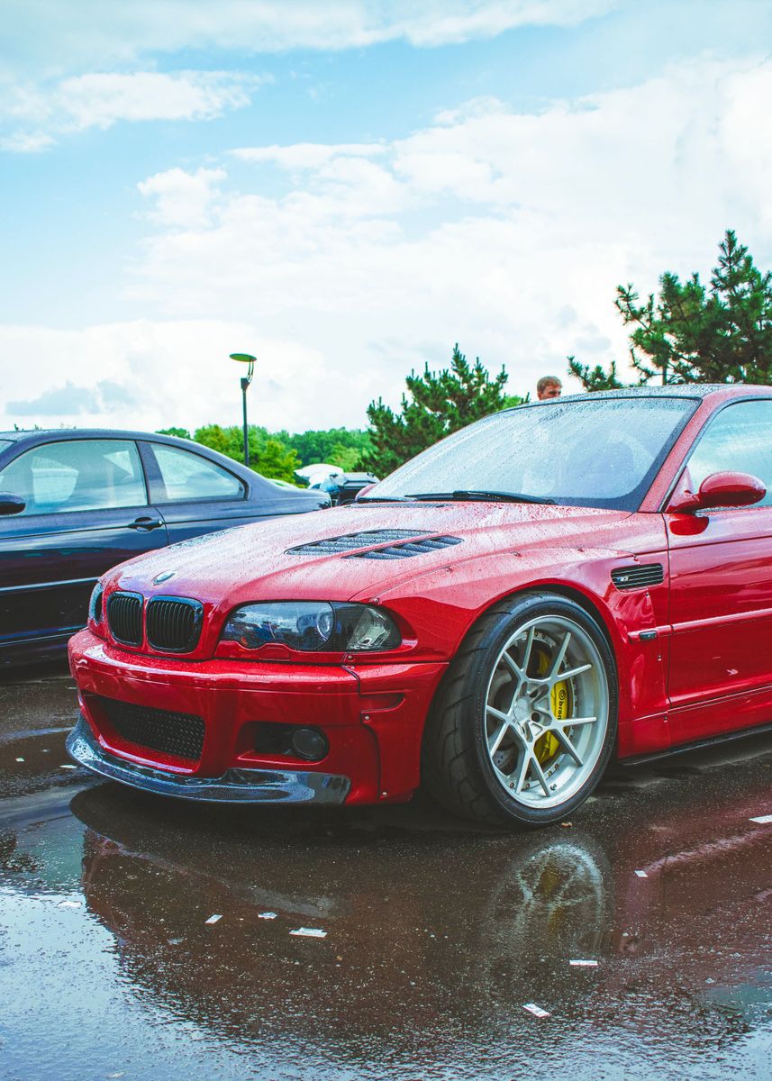 'BMW E46 M3' Poster, picture, metal print, paint by Showroom Car | Displate
