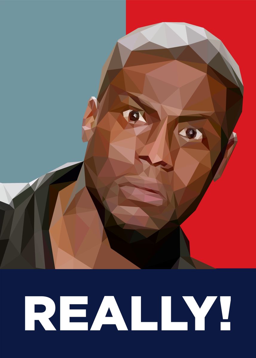 'really meme' Poster, picture, metal print, paint by Lowpoly Posters ...