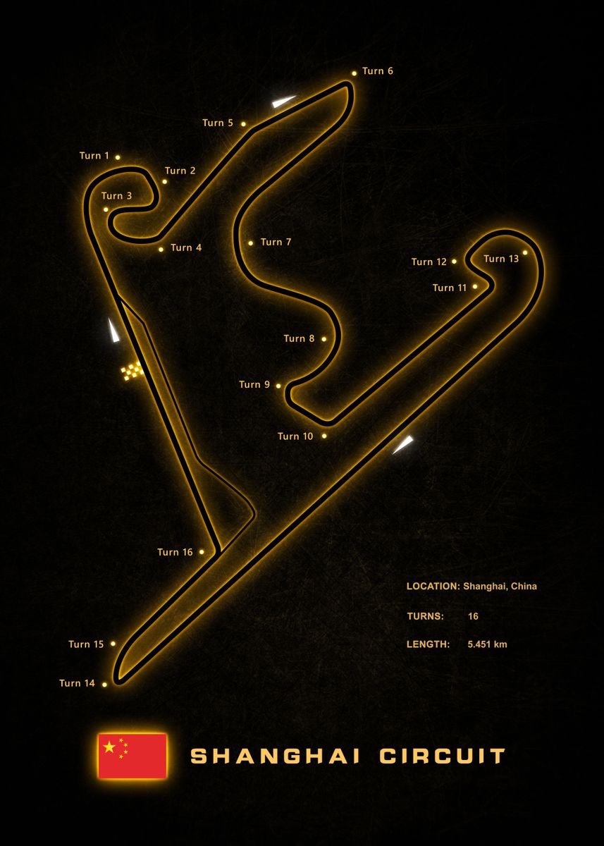 'Shanghai Circuit' Poster, picture, metal print, paint by Faissal ...