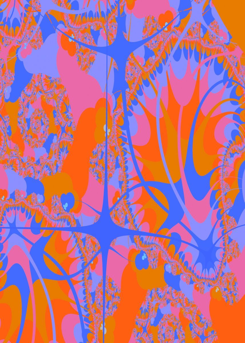 'Fractal' Poster, picture, metal print, paint by Kaleiope Studio | Displate