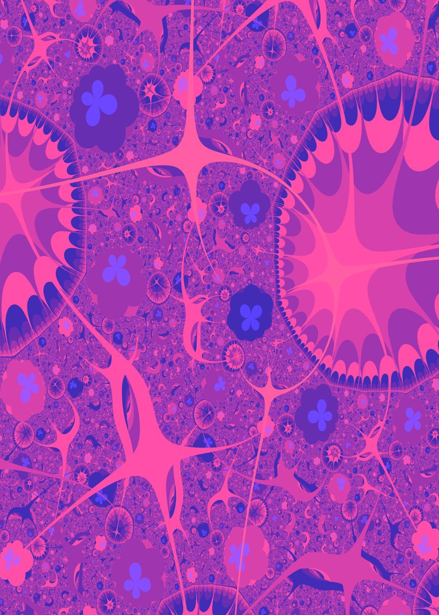 'Fractal' Poster, picture, metal print, paint by Kaleiope Studio | Displate