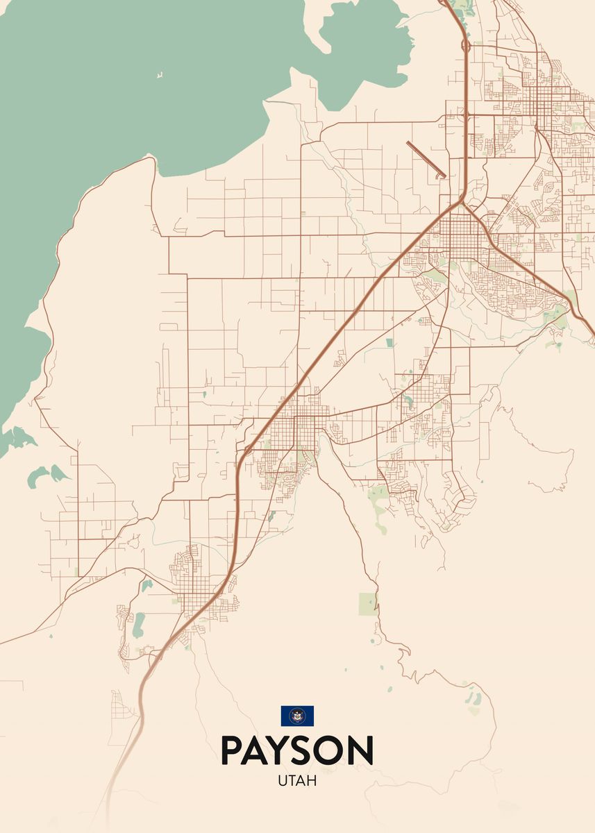 'Payson UT' Poster, picture, metal print, paint by IMR Designs | Displate