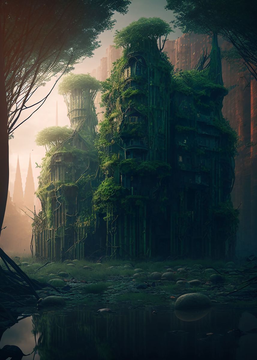 'Middle ages castle' Poster, picture, metal print, paint by Oleksandr ...