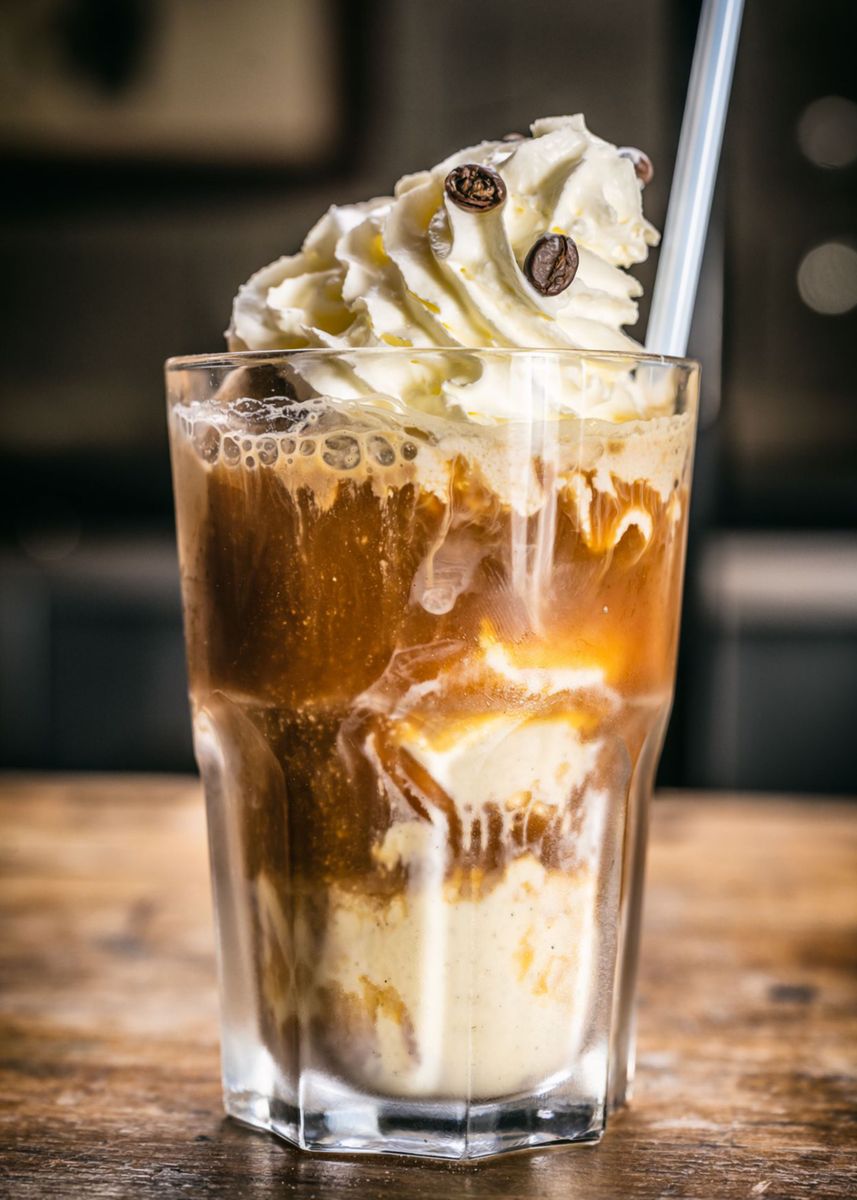 'coffee float' Poster, picture, metal print, paint by KROCKNER YR ...