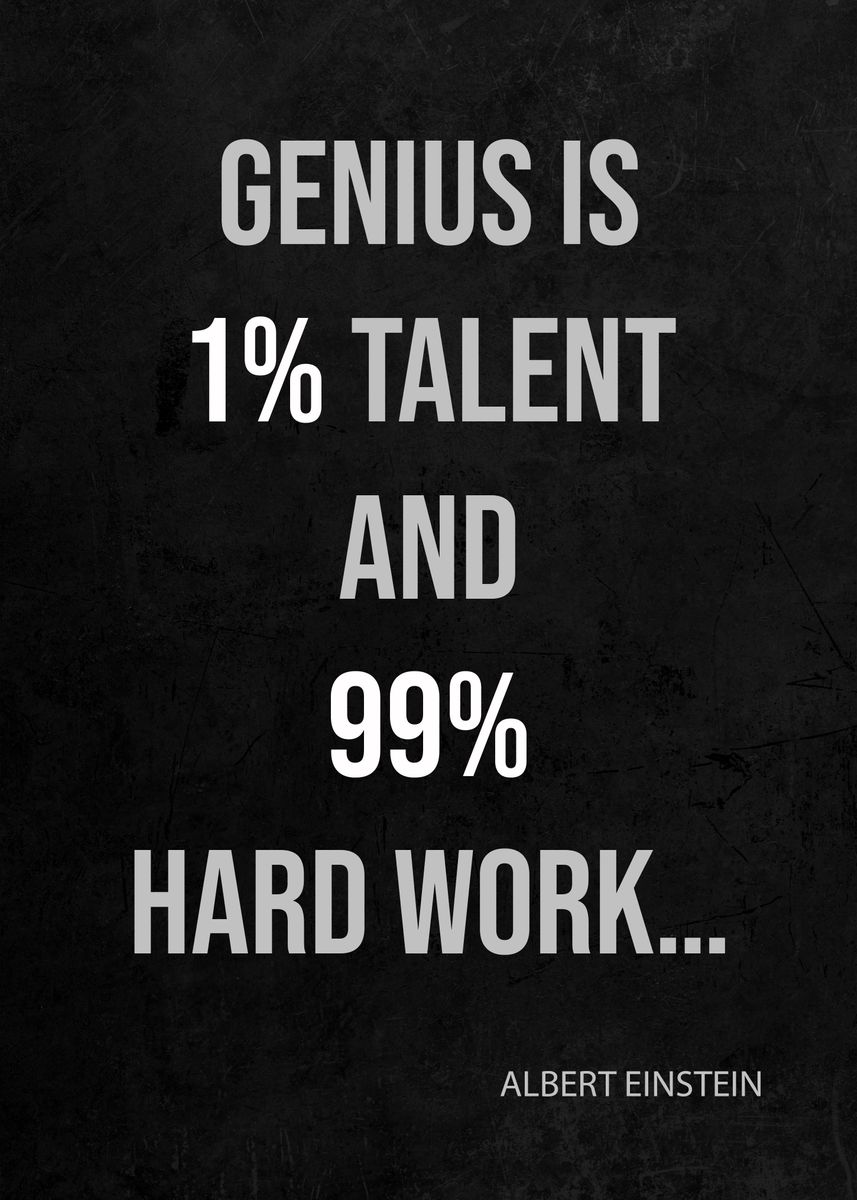 'Einstein quote' Poster by Hydrogenic Art | Displate