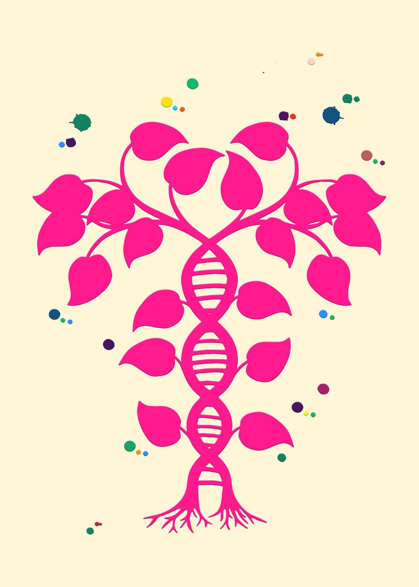 ' DNA tree of life' Poster, picture, metal print, paint by Dutton Jerrell | Displate