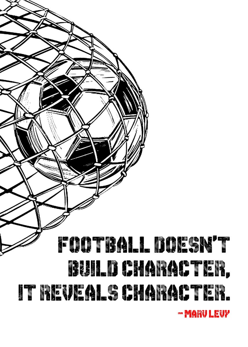 'football quotes ' Poster, picture, metal print, paint by Lunzii Art ...