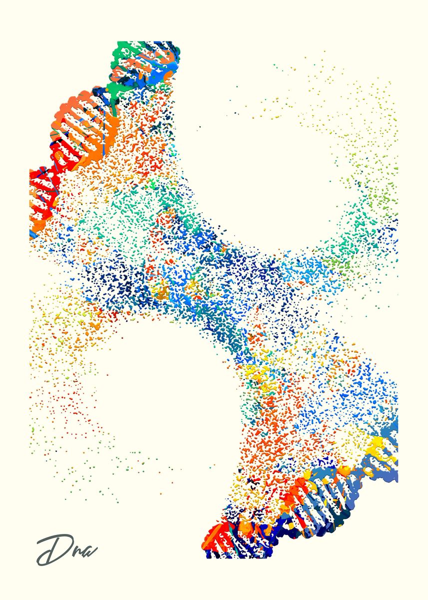 'DNA Science' Poster, picture, metal print, paint by Vincent Vorce ...