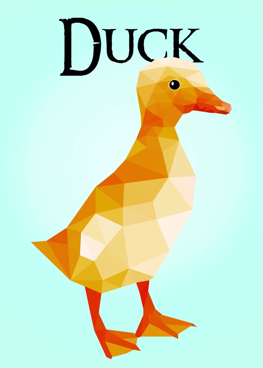 'Duck' Poster, picture, metal print, paint by Dare Neil | Displate