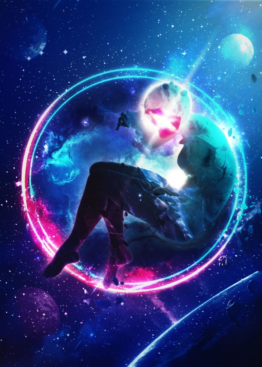 'GAYA' Poster, picture, metal print, paint by Bruno Macedo | Displate