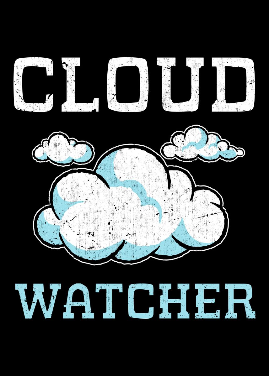 'Cloud Watcher Kids' Poster, picture, metal print, paint by ...
