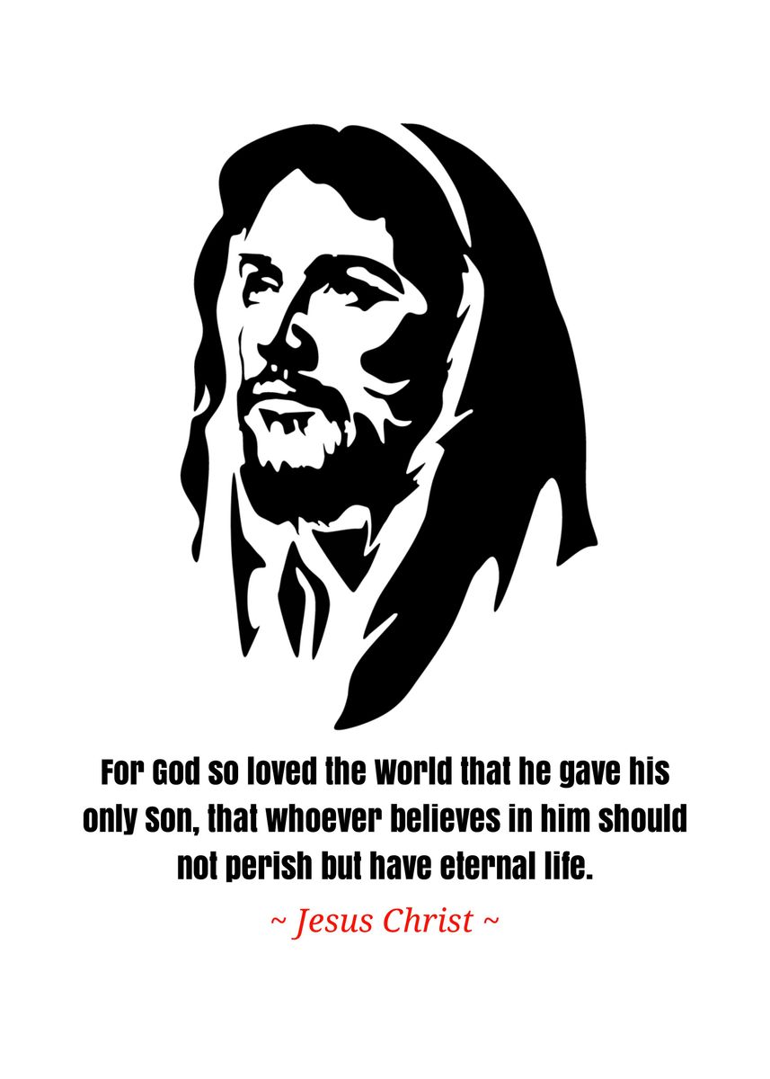 'quote jesus Christ ' Poster, picture, metal print, paint by ocill ...