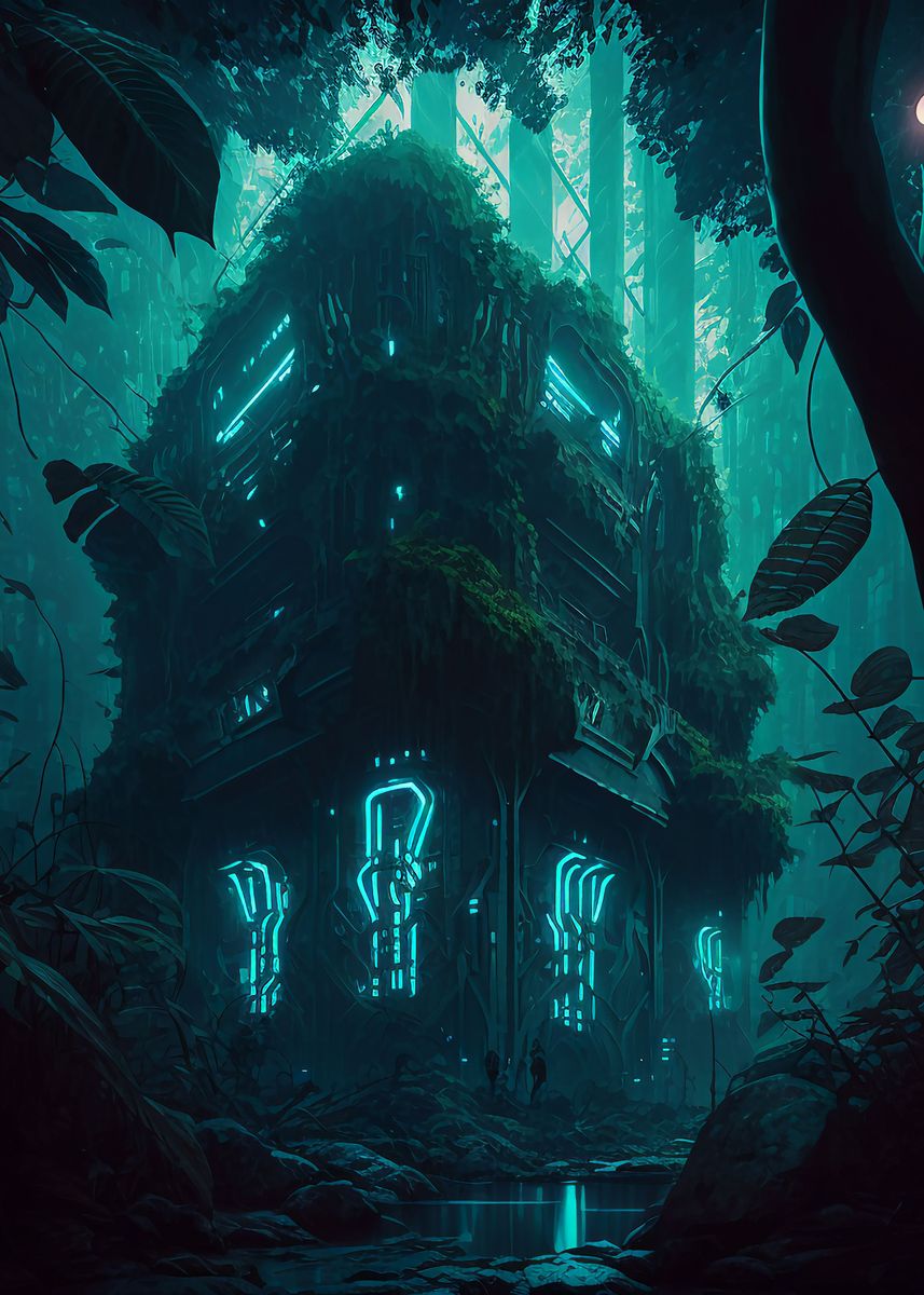 'Alien station' Poster, picture, metal print, paint by Oleksandr ...