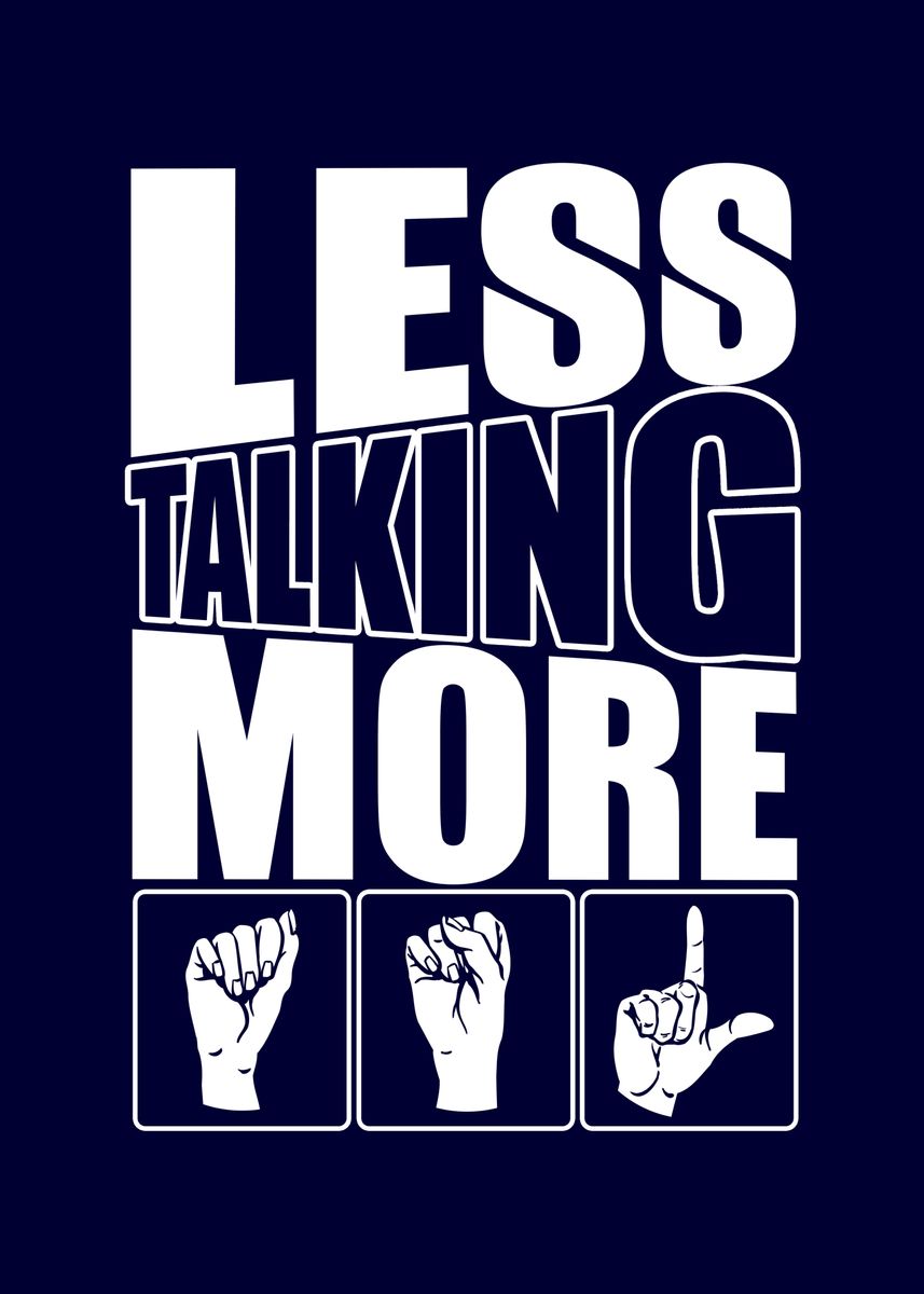 'ASL Sign Language Deaf ' Poster, picture, metal print, paint by ...