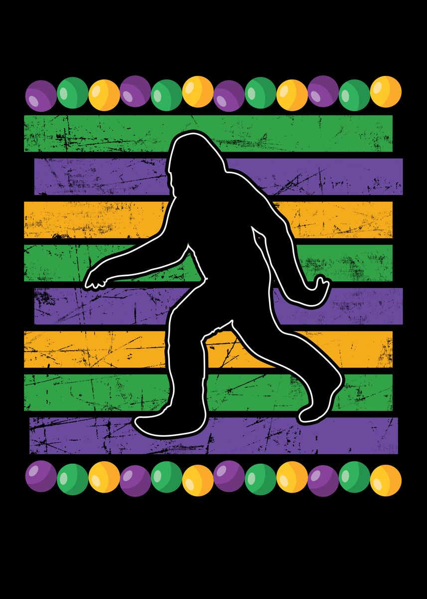 'Bigfoot Festival Parade' Poster, picture, metal print, paint by ...