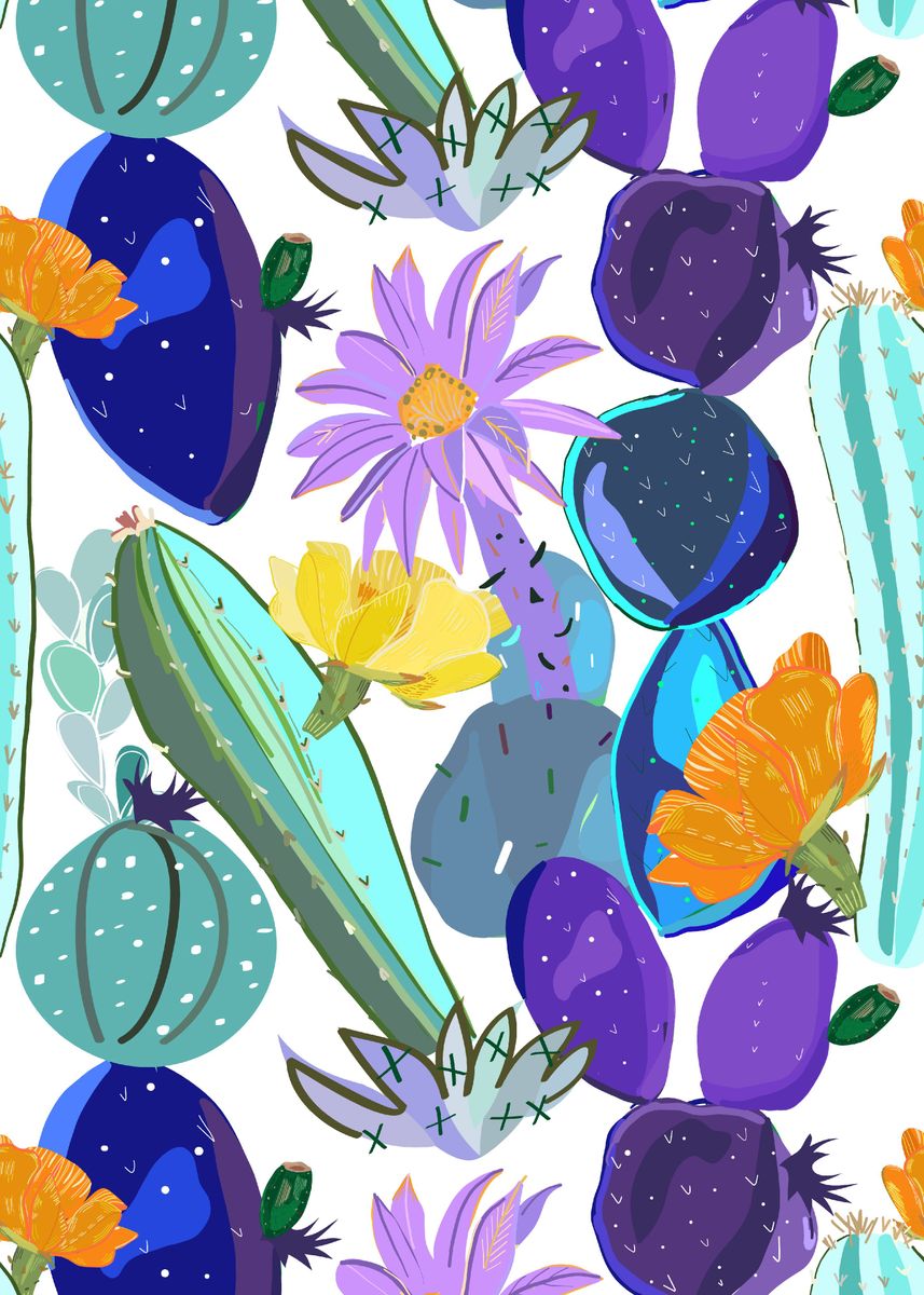 'Colorful Spring time ' Poster, picture, metal print, paint by Gulsen ...